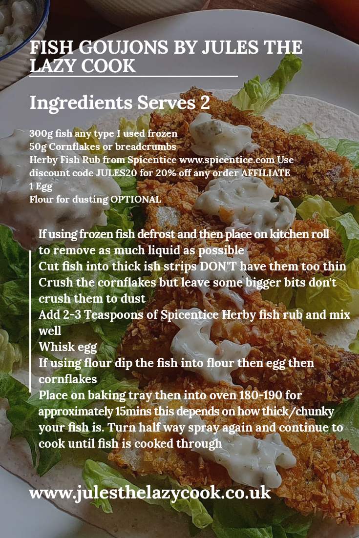 Fish Goujons – Jules The Lazy Cook
