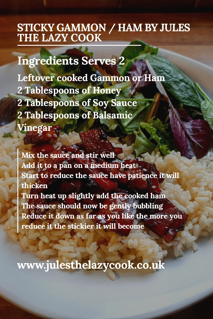 1 Joint of Gammon 3 Different Meals – Jules The Lazy Cook