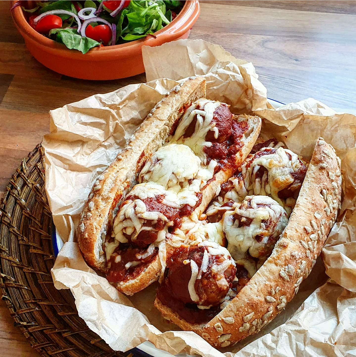 Slow Cooker Vegetarian Meatball Subs – Jules The Lazy Cook